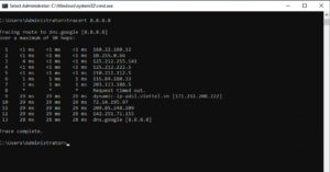 Hướng dẫn sử dụng lệnh Ping và Tracert